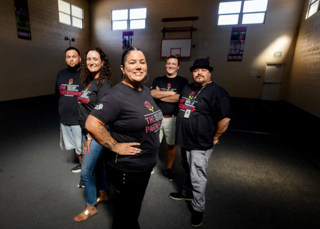The Santa Rosa Crisis Intervention Program staff, left, to right, was ...