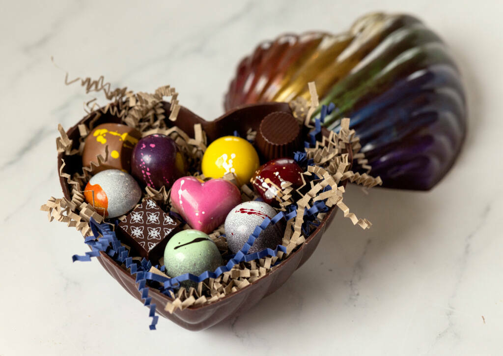 robert nieto owners of fleur savage chocolate makes a chocolate box for ...